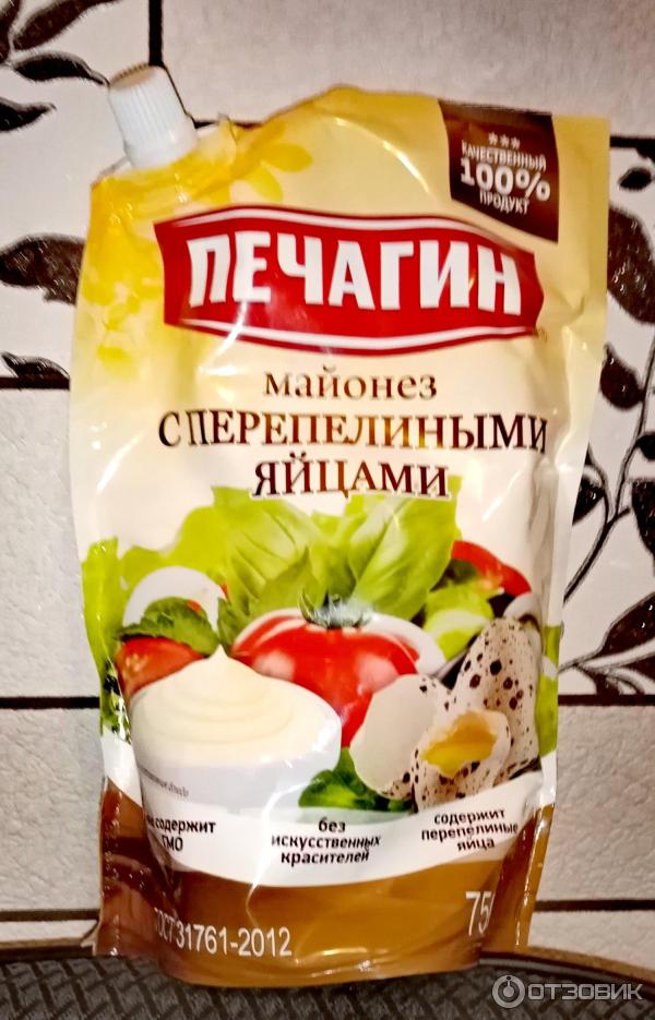 Отзыв о Майонез "Печагин" с перепелиными яйцами | Неплохой майонез с ...