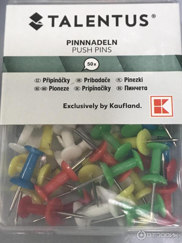 Отзыв о Набор канцелярских кнопок-гвоздиков Talentus | Яркие, и острые.