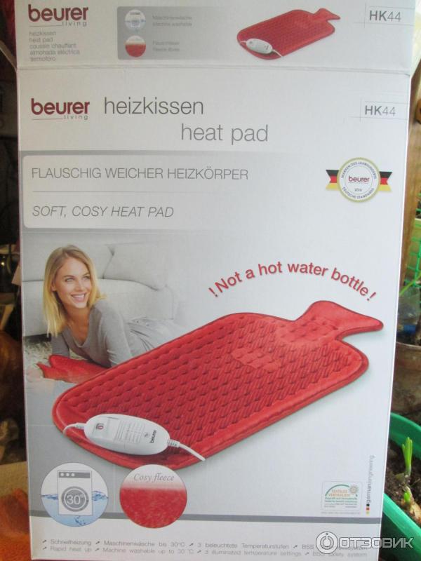 Отзыв о Электрогрелка Beurer HK 44 | Оригинальная по форме и достойная по теплу грелка с ...