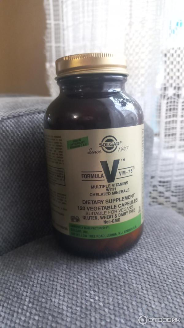 Отзыв о Витаминно-минеральный комплекс Solgar Formula V VM-75 ...