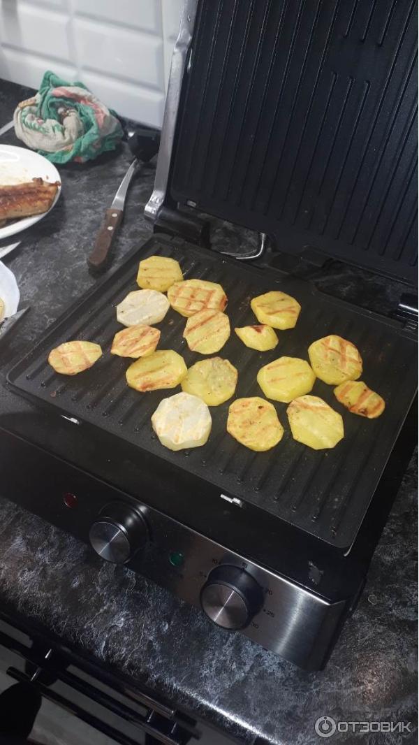 Отзыв о Электрогриль GFgril GF-185 | Пока работает. 2 сменные панели ...