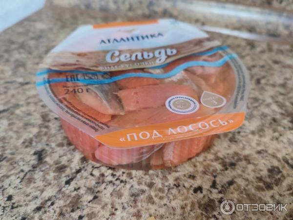 Отзыв о Сельдь филе кусочки Атлантика "Под лосось" | малосольная ...