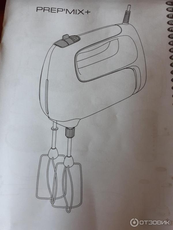 Отзыв о Миксер Moulinex Prep'Mix+ HM462110 | Ручной миксер: в комплекте ...