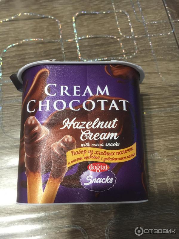 Отзыв о Набор из хлебных палочек и пасты ореховой Dogtat Cream Chocotat ...