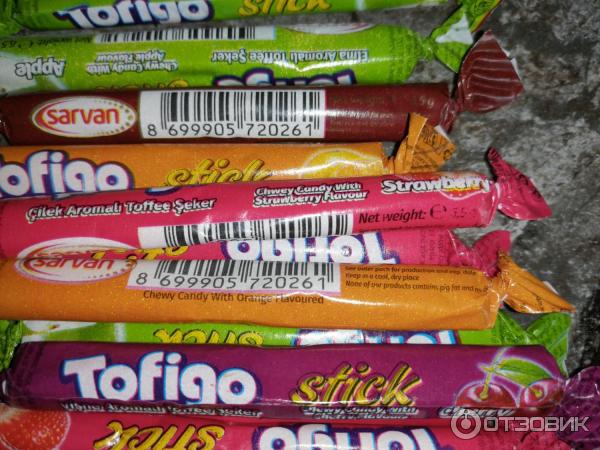 Отзыв о Жевательная конфета Sarvan Tofigo | Пришлось чаем горячим ...