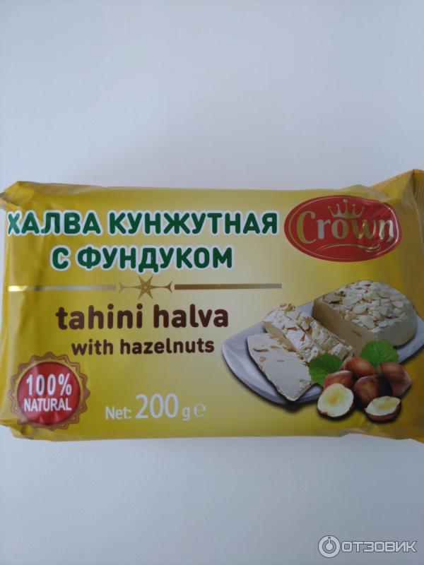Отзыв о Халва кунжутная Crown | Вкусный и нежный десерт с лепестками ореха.