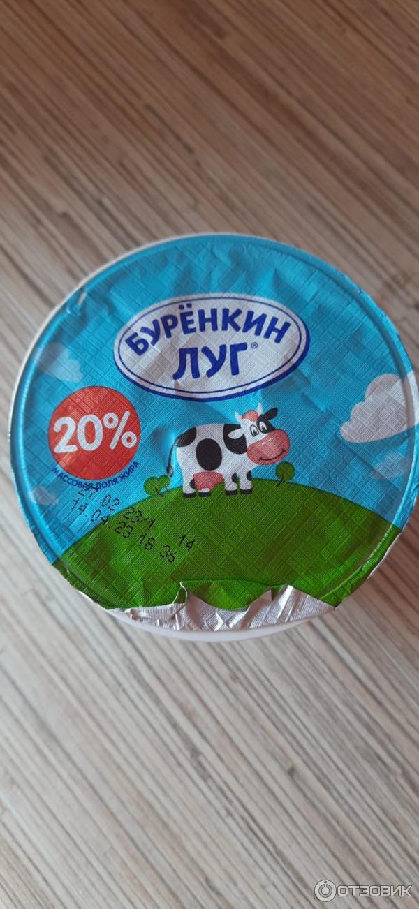 Отзыв о Продукт со сметаной с заменителем молочного жира 20% "Буренкин ...