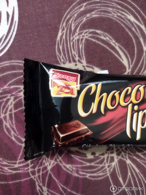 Отзыв о Шоколадный бисквит в шоколадной глазури Saray Choco Lips | Достаточно вкусный.