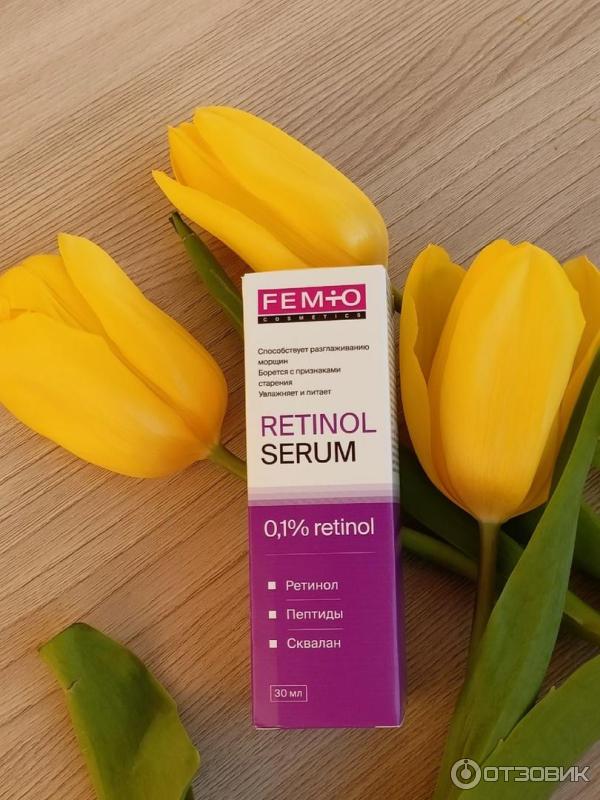 Отзыв о Антивозрастная сыворотка для лица "FEMIO Cosmetics" с ретинолом ...