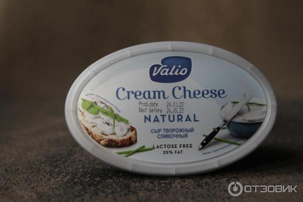Отзыв о Сыр творожный сливочный Valio Cream Cheese Natural 25% | сыр ...