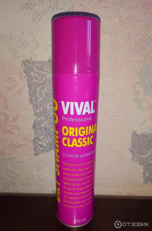 Отзыв о Сухой шампунь для всех типов волос Original Classic Vival Beauty | Отличный сухой шампунь.