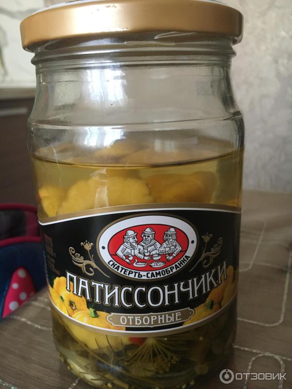 Отзыв о Патиссоны маринованные "Скатерть самобранка" | Попробовала ...