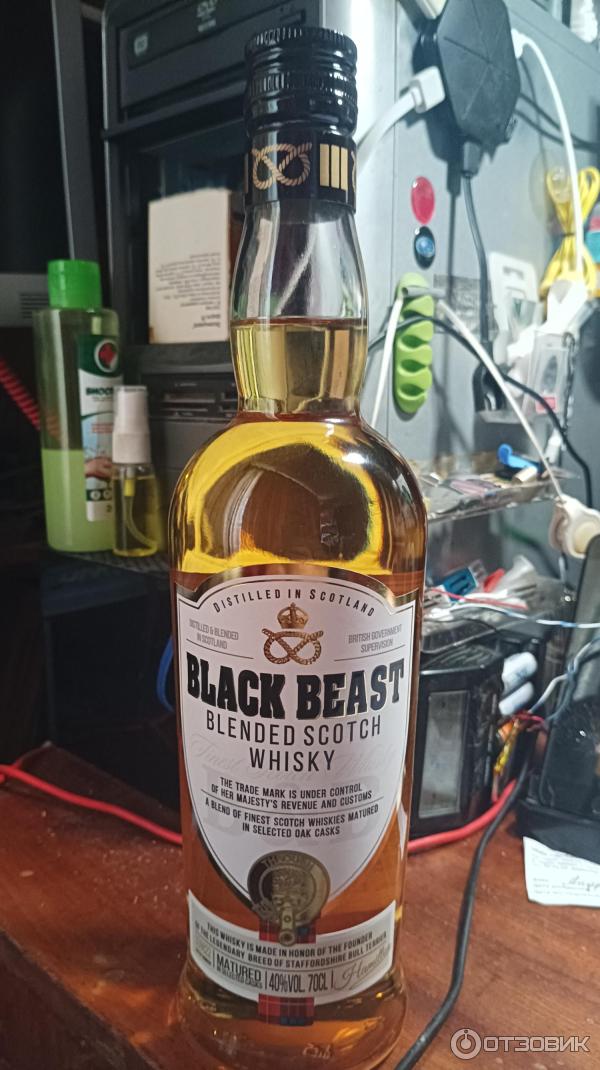 Отзыв о "Black Beast" Blended Scotch Whisky виски | Он не Шотландский