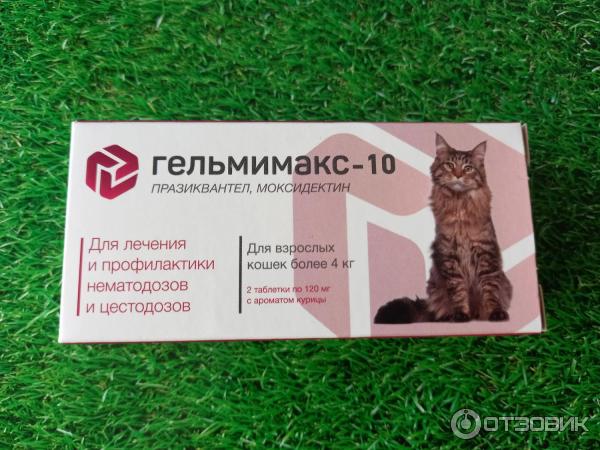 Отзыв о Ветеринарный препарат для кошек Apicenna "Гельмимакс-10 ...