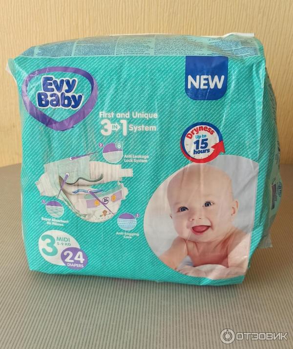 Отзыв о Детские одноразовые подгузники Evy Baby | Как дневной вариант ...