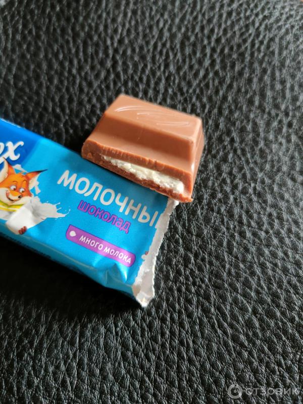 Отзыв о Шоколадный батончик KDV BabyFox | Молочный как киндер)