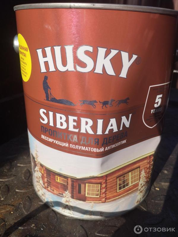 Отзыв о Лессирующий полуглянцевый антисептик Husky Siberian | бюджетно ...