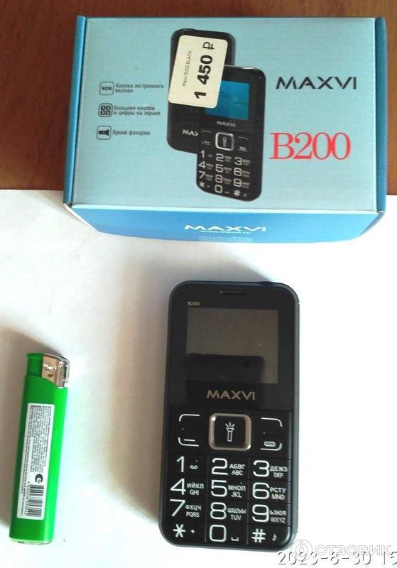 Отзыв о Сотовый телефон Maxvi B200 | Неплохой кнопочник для тех, кому смартфон не нужен