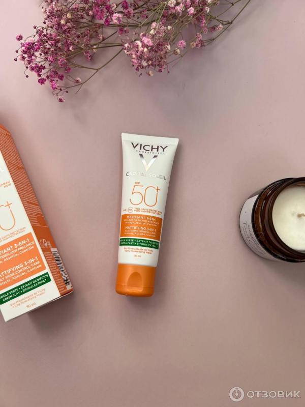 Отзыв о Солнцезащитный крем 3 в 1 Vichy Capital Soleil с антивозрастным ...