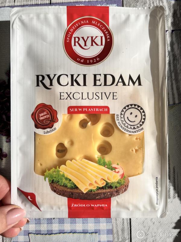 Отзыв о Сыр Rycki "Edam" | Неплохой сыр с большими дырками)