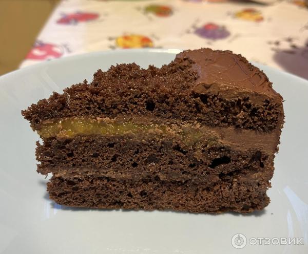 Отзыв о Пирожное ВкусВилл "Пражское" | Вкусно, но приторно