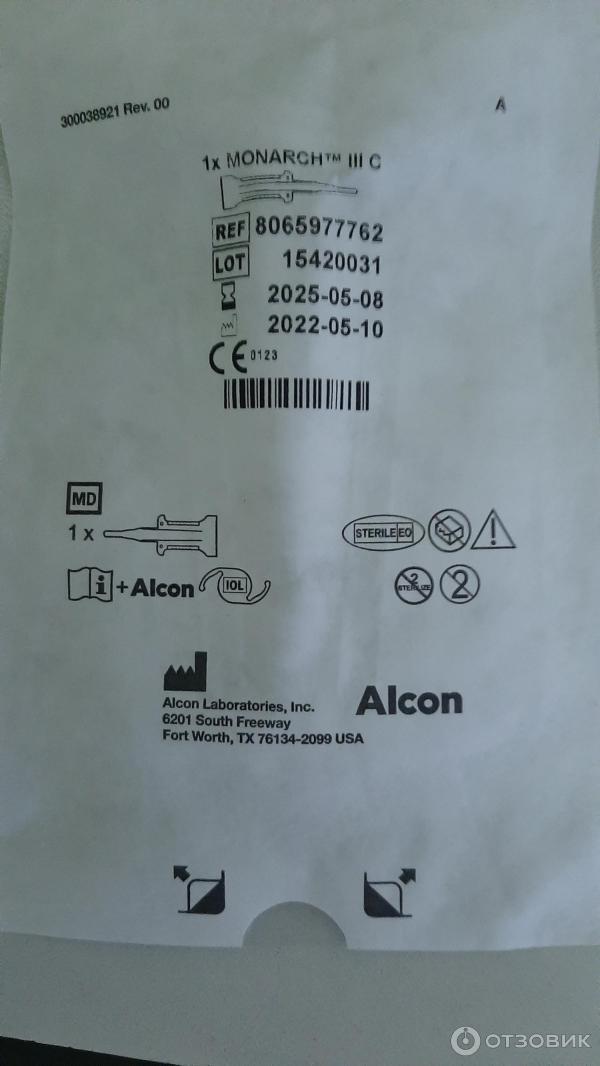 Отзыв о Монофакальная интраокулярная линза Johnson & Johnson ZCB00 ...