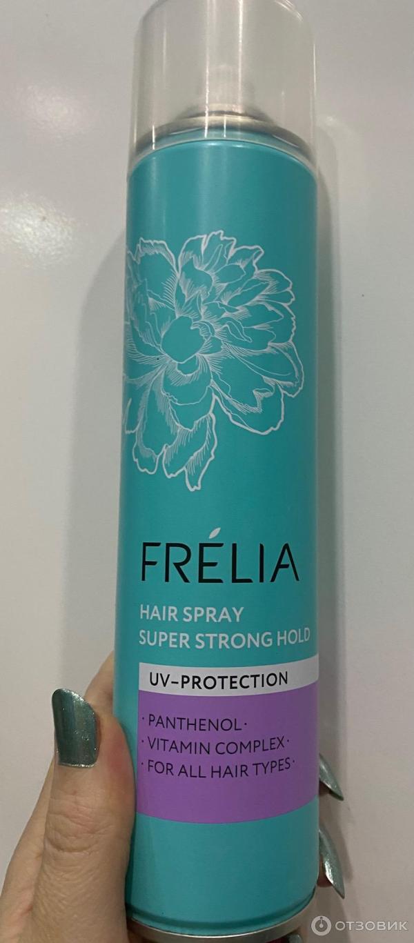 Отзыв о Лак для волос FRELIA "Объем и УФ-фильтр сверхсильная фиксация ...
