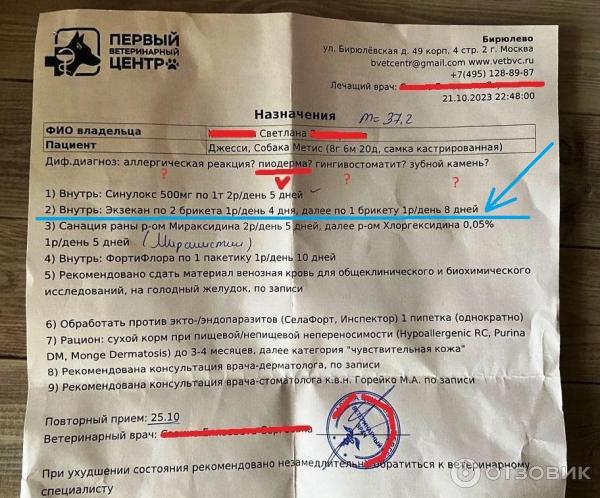 Отзыв о Сахарные кубики от аллергии у собак "Экзекан" | Дорогой нынче ...