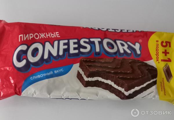 Отзыв о Бисквитное пирожное "CONFESTORY" с какао и сливочным вкусом ...