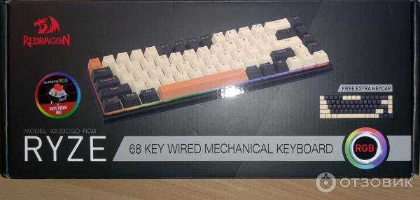 Отзыв о Механическая клавиатура Defender Redragon Ryze K633CGO-RGB | Redragon Ryze RGB (65% ...