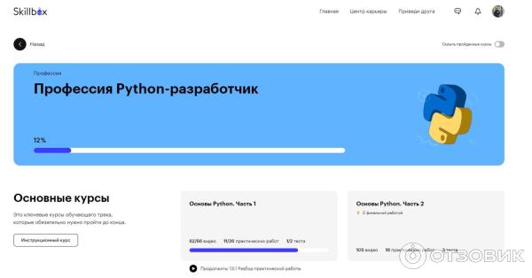 Отзыв о Skillbox.ru - олнайн-курс "Python-разработчик" | Хороший курс!
