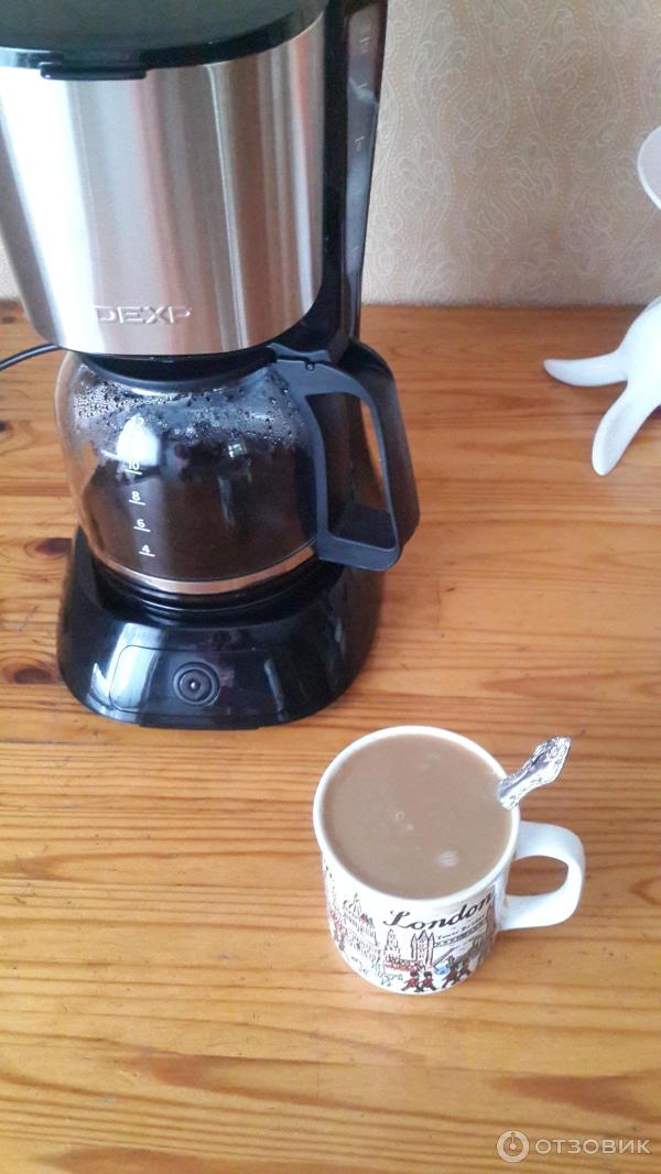 Отзыв о Кофеварка Dexp DCM-1500 | Отличная кофеварка для семьи или небольшого офиса